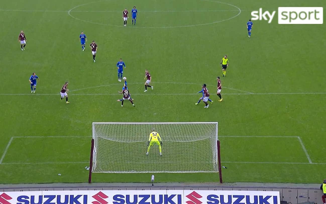 Destro, il gol in rovesciata in Torino-Empoli | Sky Sport