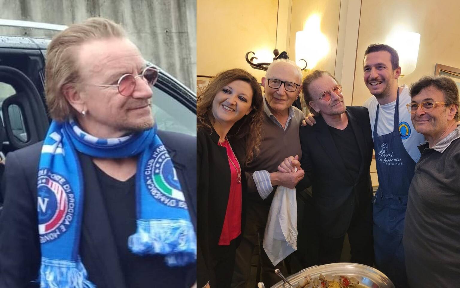 Bono Vox degli U2 indossa la sciarpa del Napoli | Sky Sport