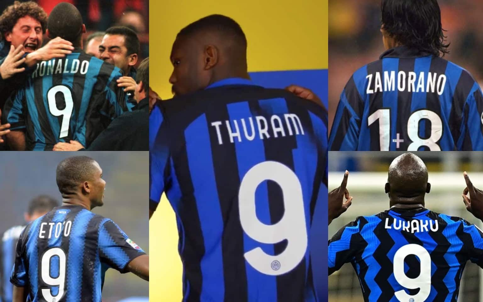 Inter, i giocatori che hanno indossato il numero 9 nella storia: Thuram ...