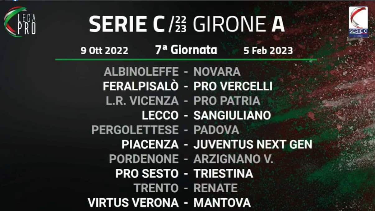 Serie C, il calendario 2022 2023 del girone A | Sky Sport