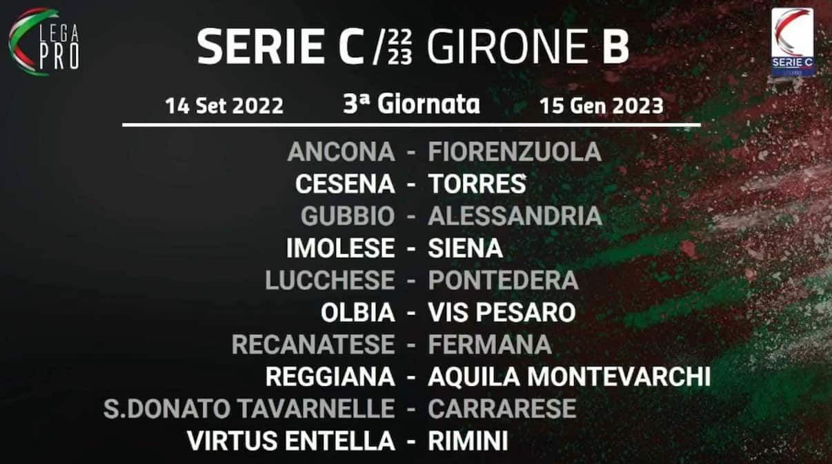 Serie C, il calendario 2022 2023 del girone B | Sky Sport