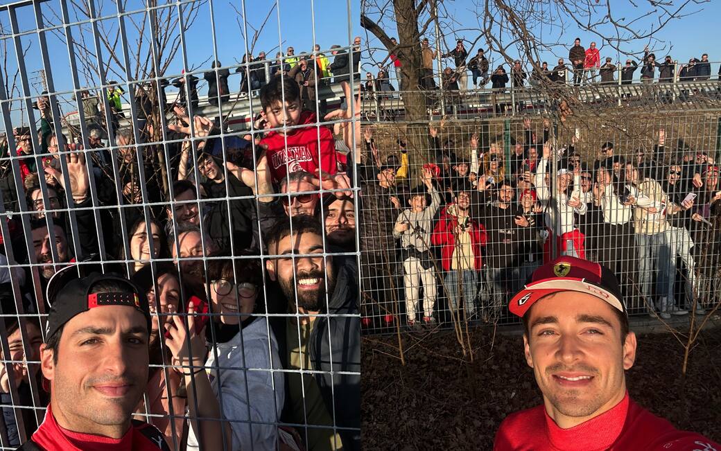 F1, Ferrari: i piloti firmano autografi durante il filming day. Foto e ...