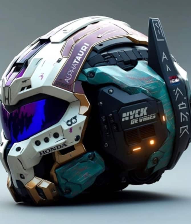 F1 2023, i caschi dei piloti in versione futuristica. Foto | Sky Sport