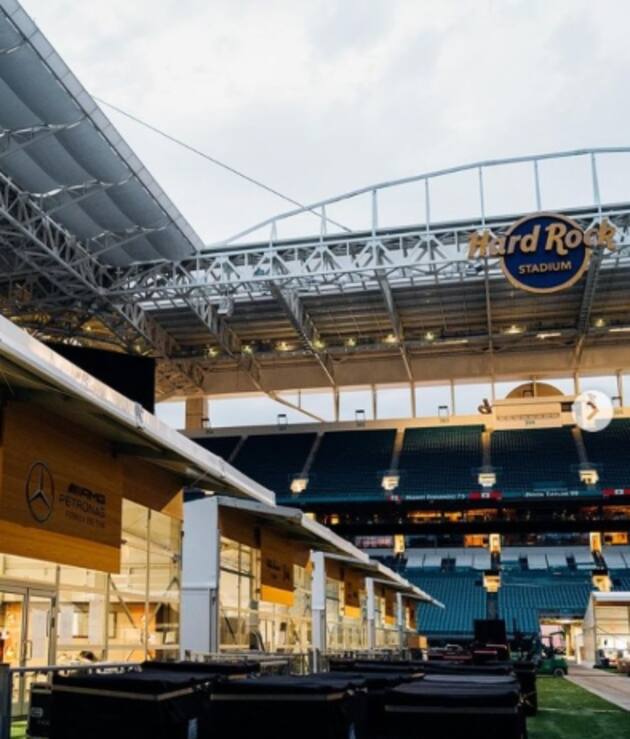 F1, a Miami nuovo paddock nell'Hard Rock Stadium. Foto | Sky Sport