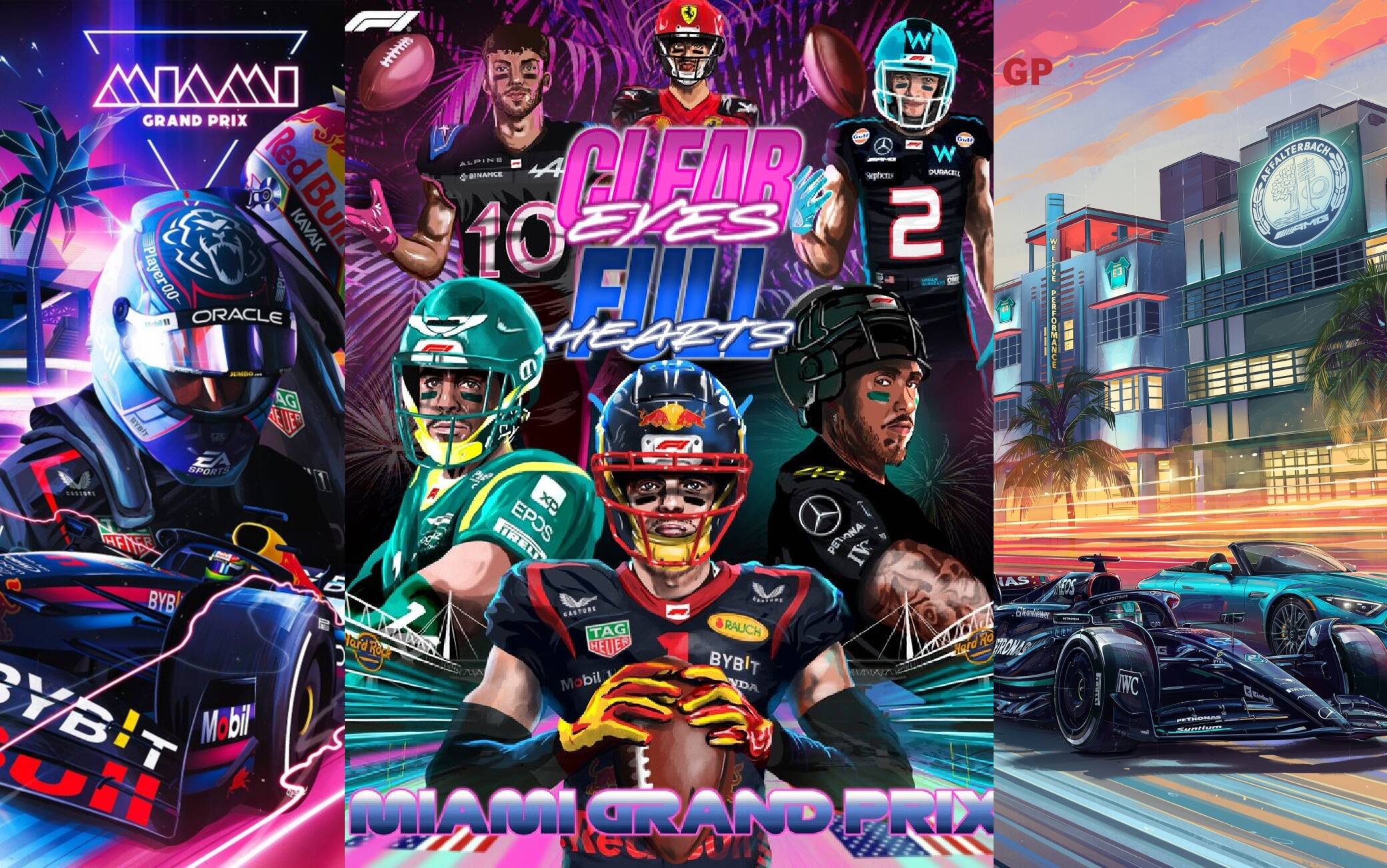 F1 a Miami, si scatena la fantasia: le locandine del GP postate dai ...