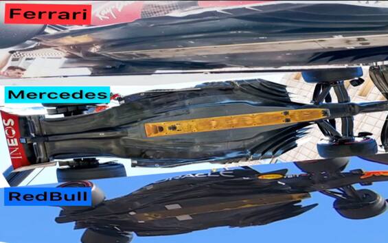 F1, l'analisi del fondo di Red Bull, Mercedes e Ferrari. VIDEO | Sky Sport