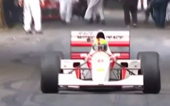 Formula 1, Vettel gira sulla monoposto di Senna al Festival of Speed ...