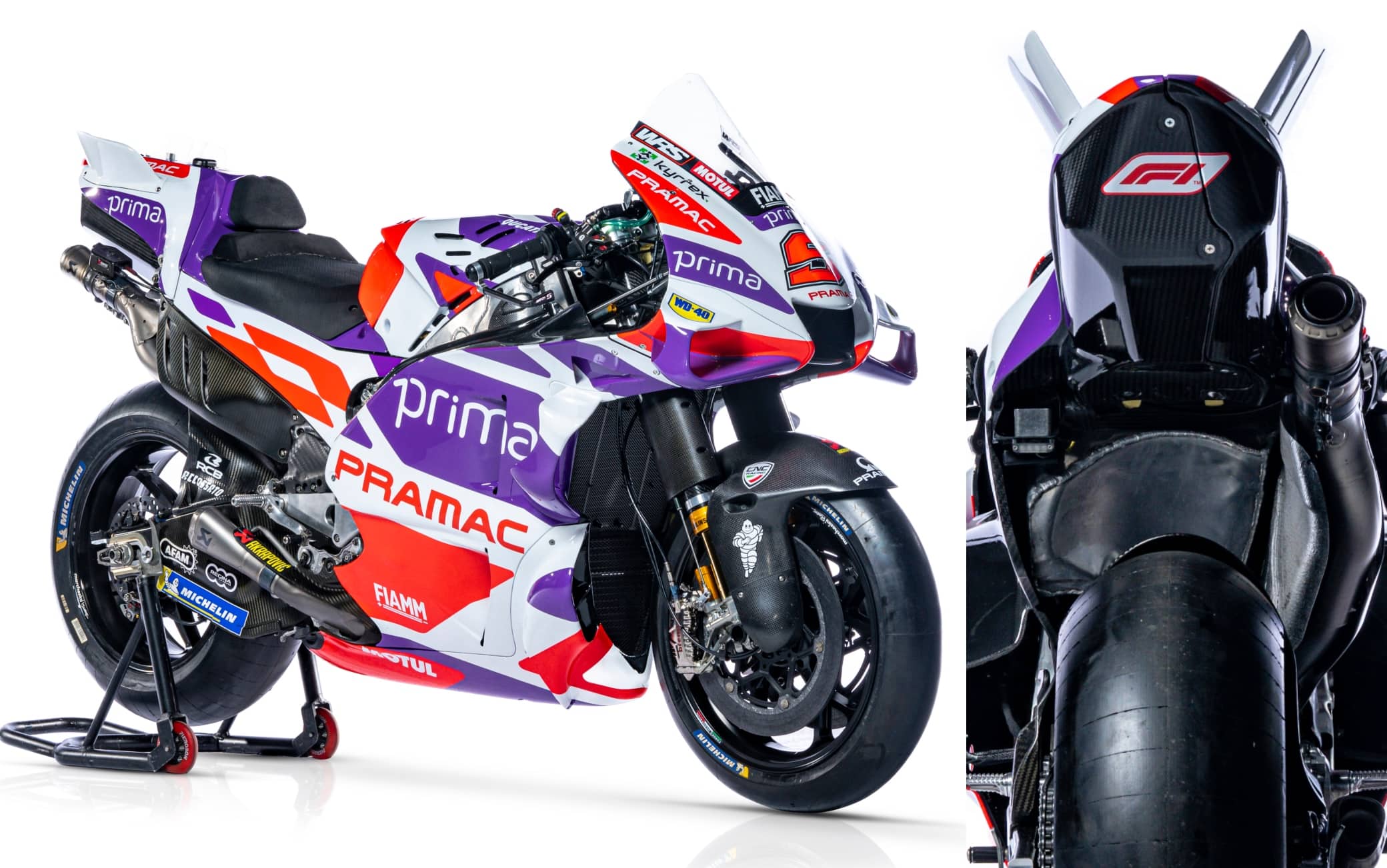 Ducati Pramac in MotoGP, la nuova livrea della moto di Zarco e Martin ...