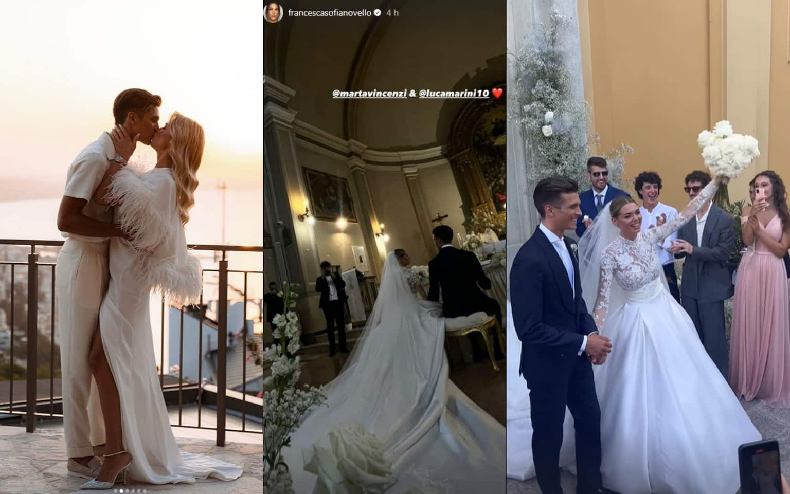 MotoGP, Luca Marini ha sposato Marta Vincenzi: le foto del matrimonio ...
