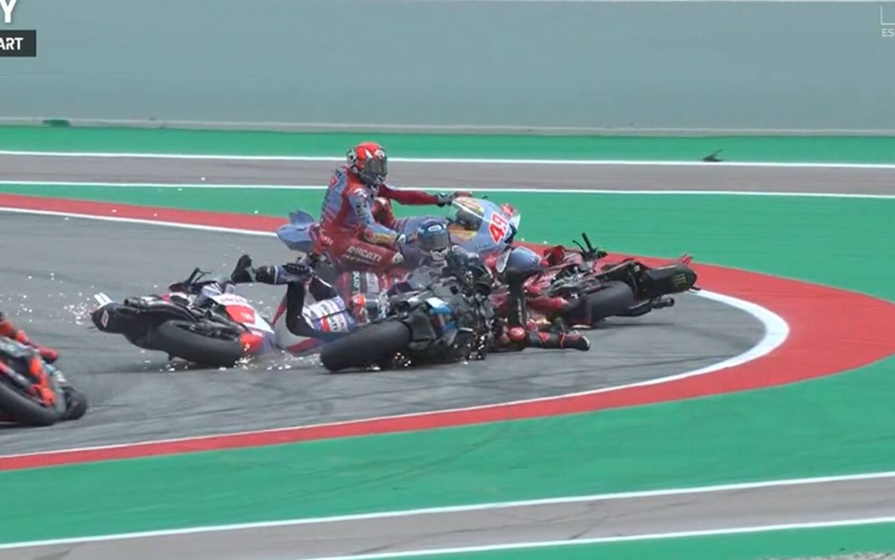 Bagnaia Unfall Barcelona