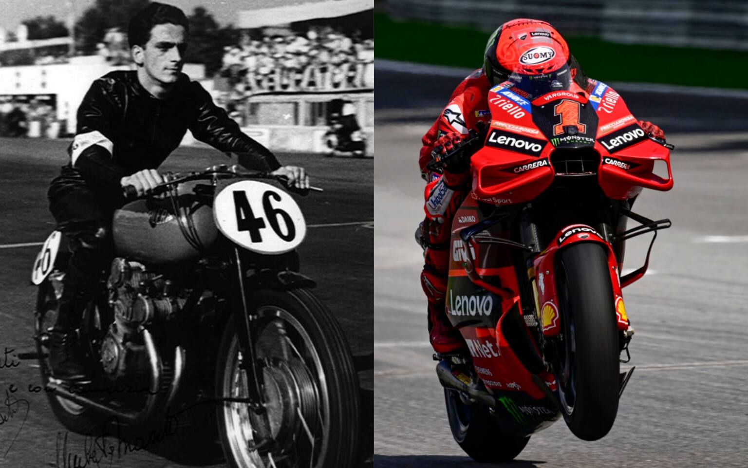 MotoGP e 500: Bagnaia e i campioni italiani su moto italiana | Sky Sport