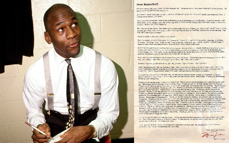 Dear Basketball: la lettera di Michael Jordan al basket dopo il terzo ...