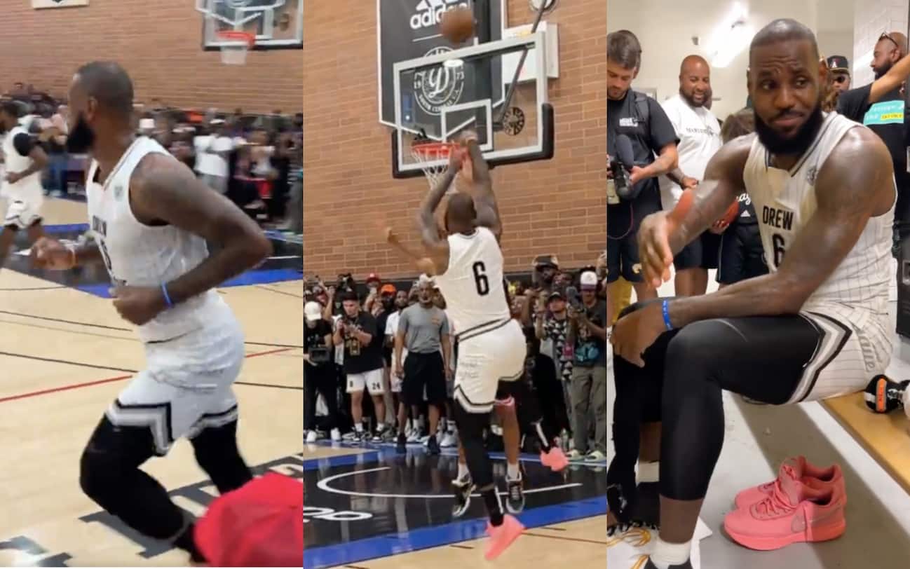 LeBron James in Drew League: nascosto il logo Adidas sulla maglia. FOTO ...