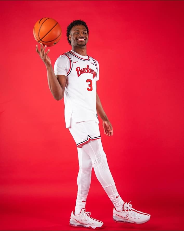 Bronny James posa con la maglia di Ohio State: indizio sul futuro del ...