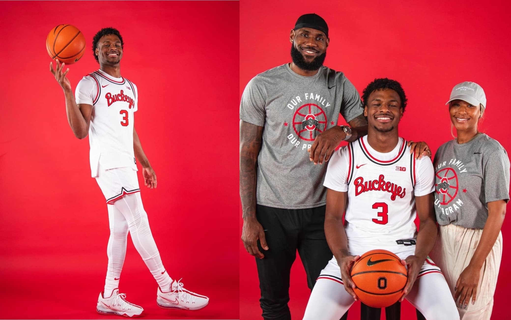 Bronny James posa con la maglia di Ohio State: indizio sul futuro del ...