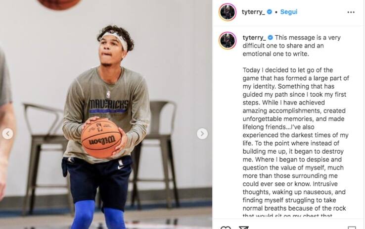 NBA, il ritiro di Tyrell Terry a 22 anni a causa dell'ansia: le parole ...