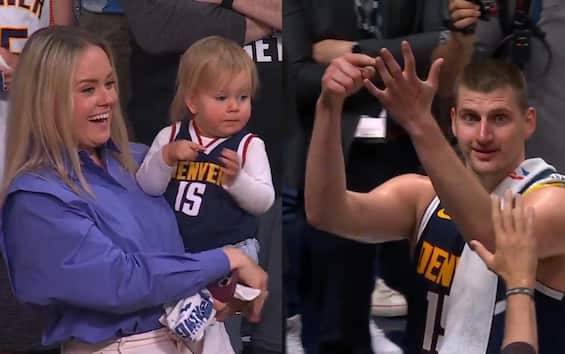 NBA, Jokic e il siparietto con la figlia dopo gara-2: tutti vogliono l ...