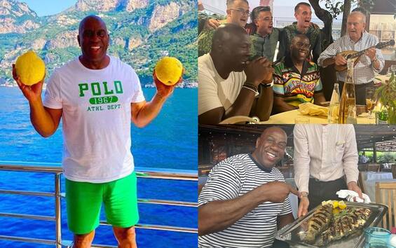 NBA, le meravigliose vacanze italiane di Magic Johnson. FOTO | Sky Sport