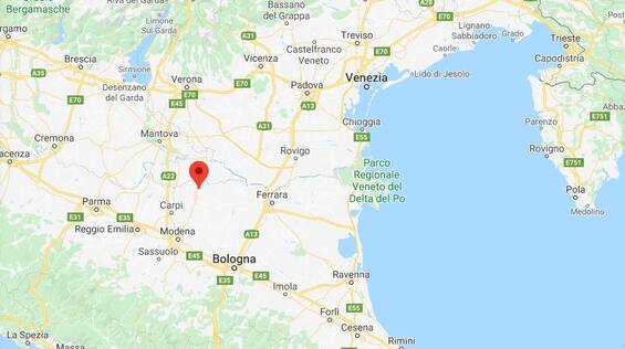 Terremoto Modena oggi: scossa di magnitudo 2.4 con epicentro a Mirandola