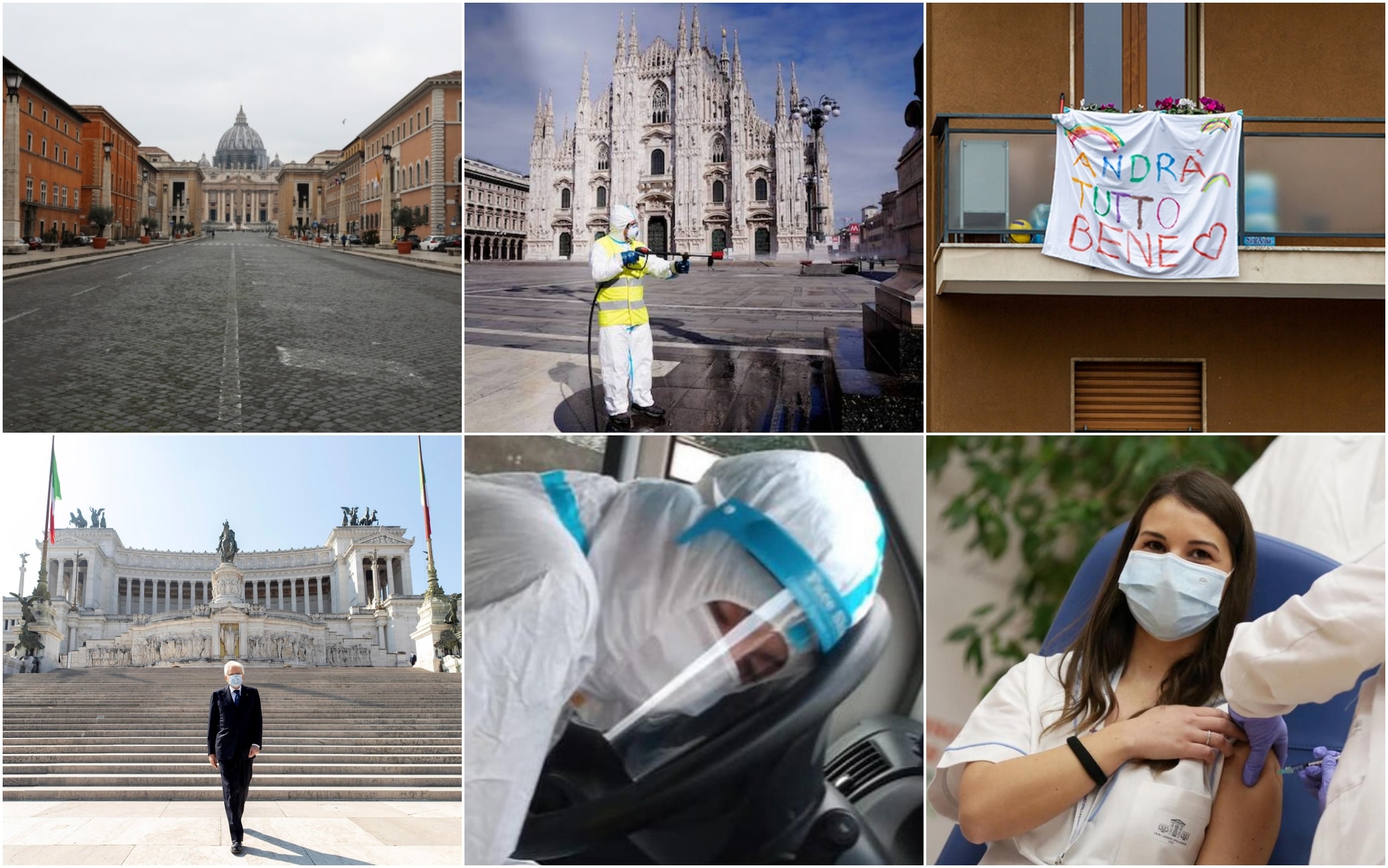 Covid, un anno fa iniziava il lockdown: le foto simbolo della pandemia ...