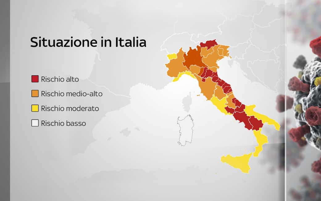 Covid, tra zone rosse e arancioni scuro, la mappa delle restrizioni ...