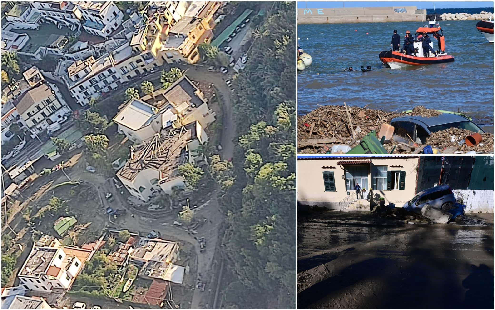 Ischia, le immagini dell'alto dei danni causati dalle frane | Sky TG24