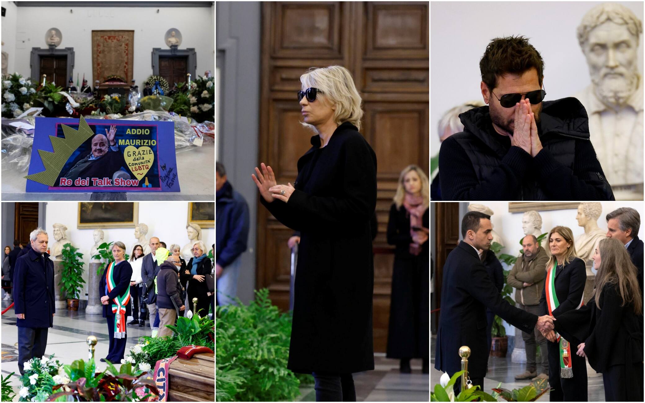 Maurizio Costanzo, secondo giorno di camera ardente. Oggi i funerali ...