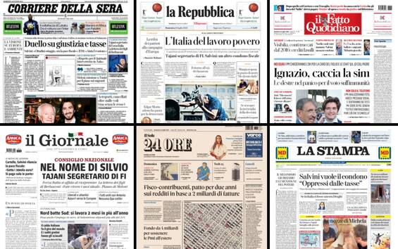 Le prime pagine dei quotidiani di oggi 16 luglio: la rassegna stampa di ...