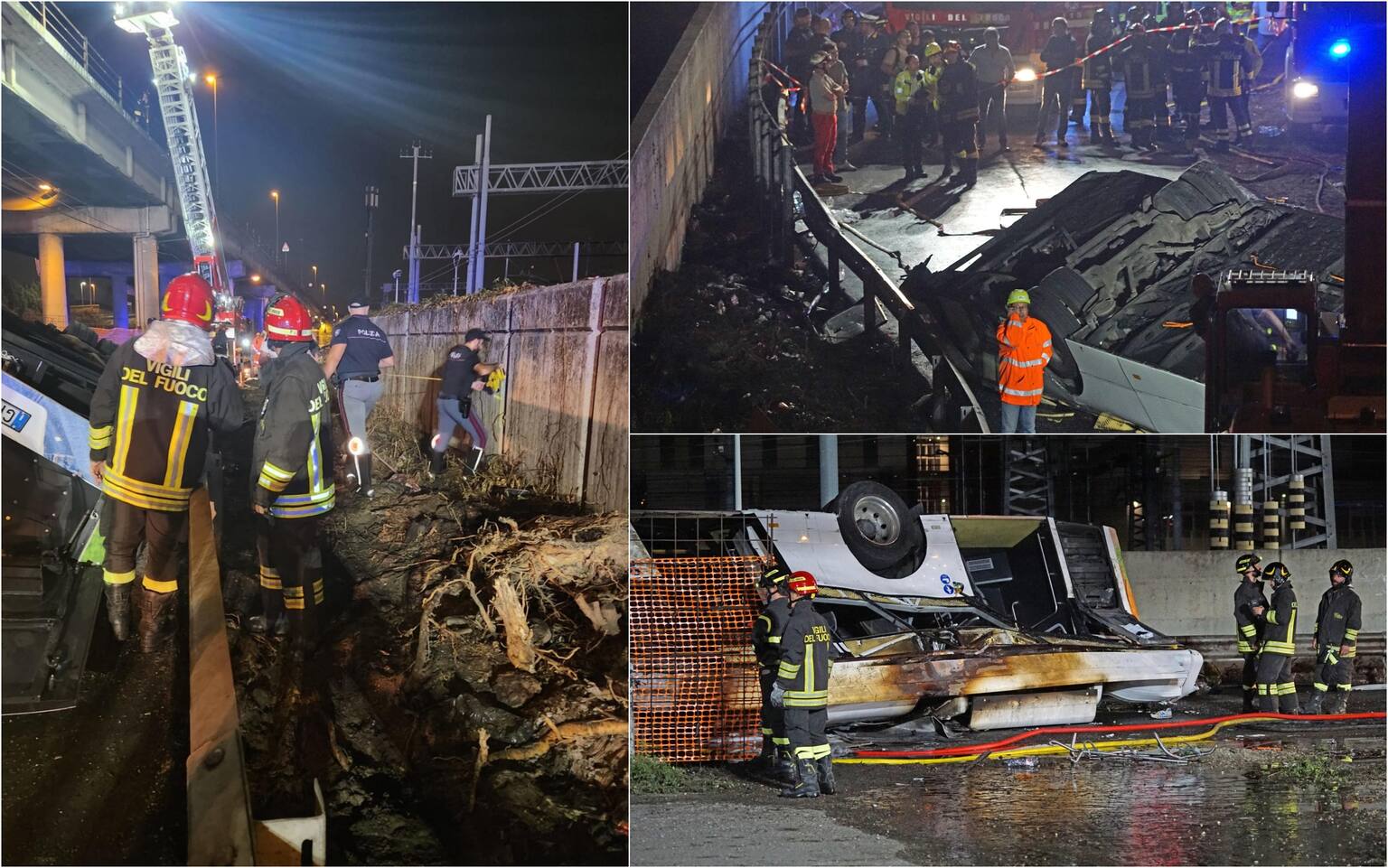 Incidente Mestre, pullman precipitato dal cavalcavia: cosa sappiamo ...