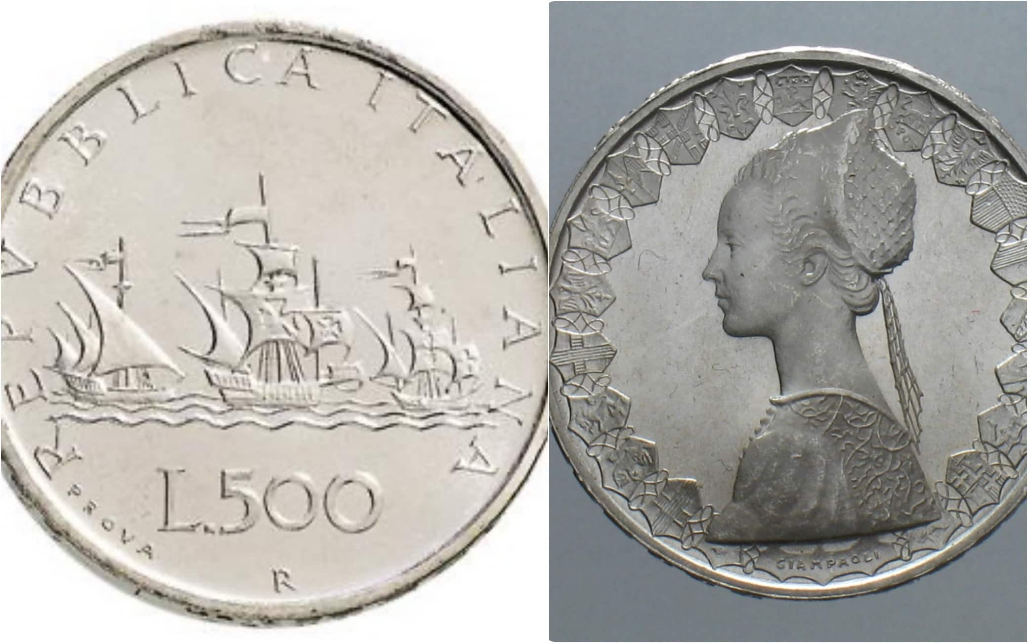 500 Lire Caravelle, la storia delle monete rare che valgono fino a 12 ...
