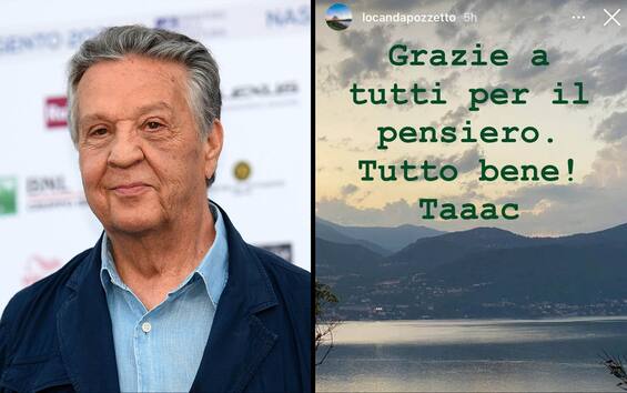 Renato Pozzetto rassicura i fan dopo il malore: “Tutto bene. Taaac ...