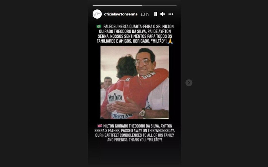 Formula 1, morto a 94 anni il padre di Ayrton Senna | Sky TG24