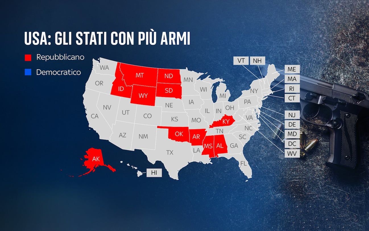 Le armi da fuoco negli Usa: morti e sparatorie negli ultimi 20 anni. I ...
