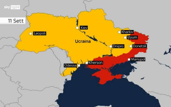 Guerra in Ucraina, la mappa dei territori riconquistati e tolti ai ...