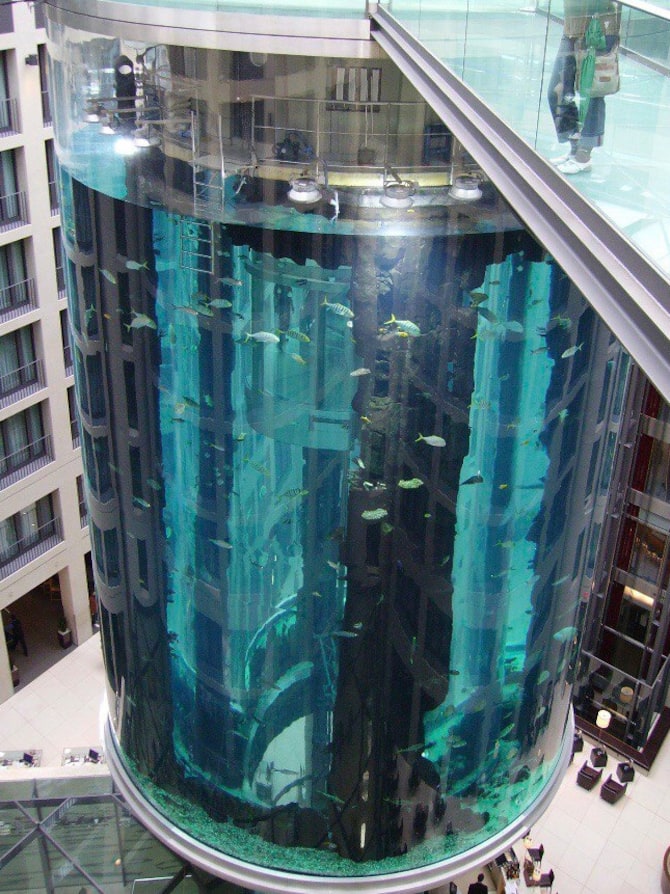 Esplosione acquario Aquadom a Berlino, le foto prima e dopo l'incidente ...