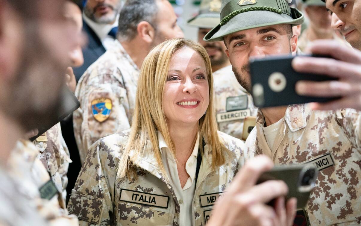 Giorgia Meloni in Iraq, incontri con Al Sudani e i militari italiani ...
