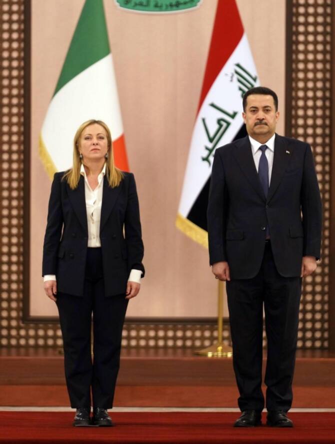 Giorgia Meloni in Iraq, incontri con Al Sudani e i militari italiani ...