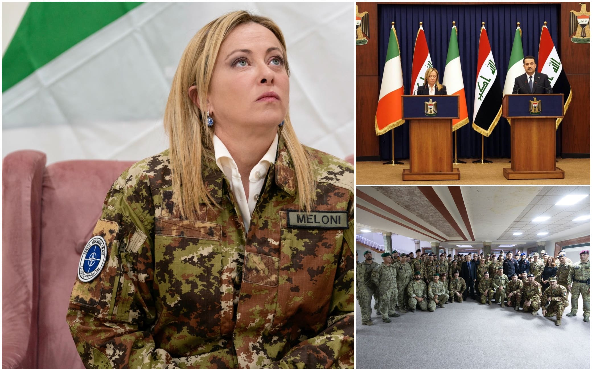 Giorgia Meloni in Iraq, incontri con Al Sudani e i militari italiani ...