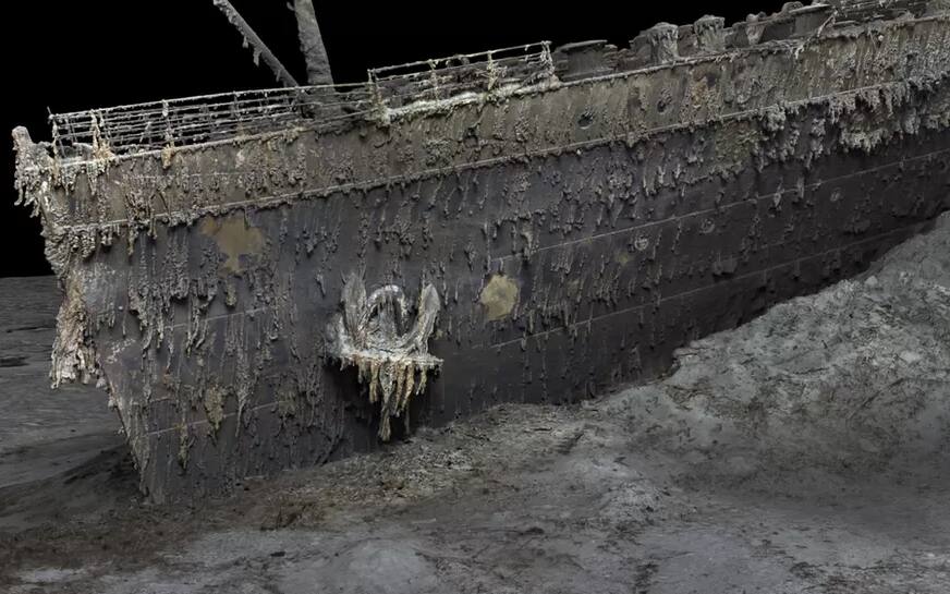 Titanic, nuove immagini in 3D del relitto mostrano dettagli mai svelati ...