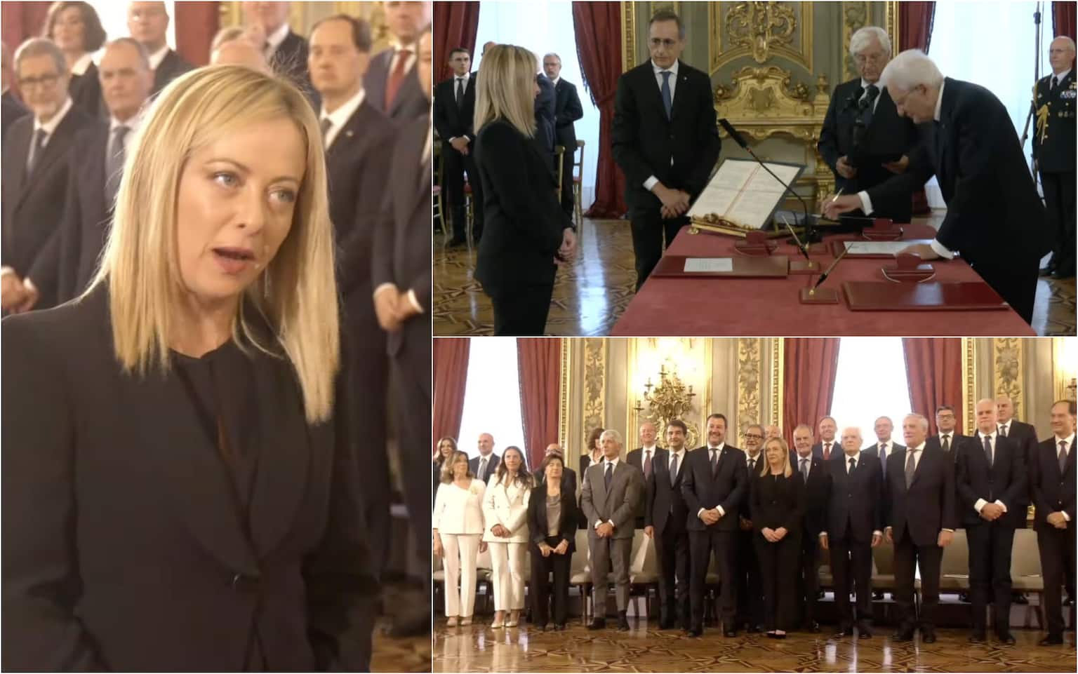 Nuovo governo Meloni, il giuramento dei ministri al Quirinale. FOTO ...