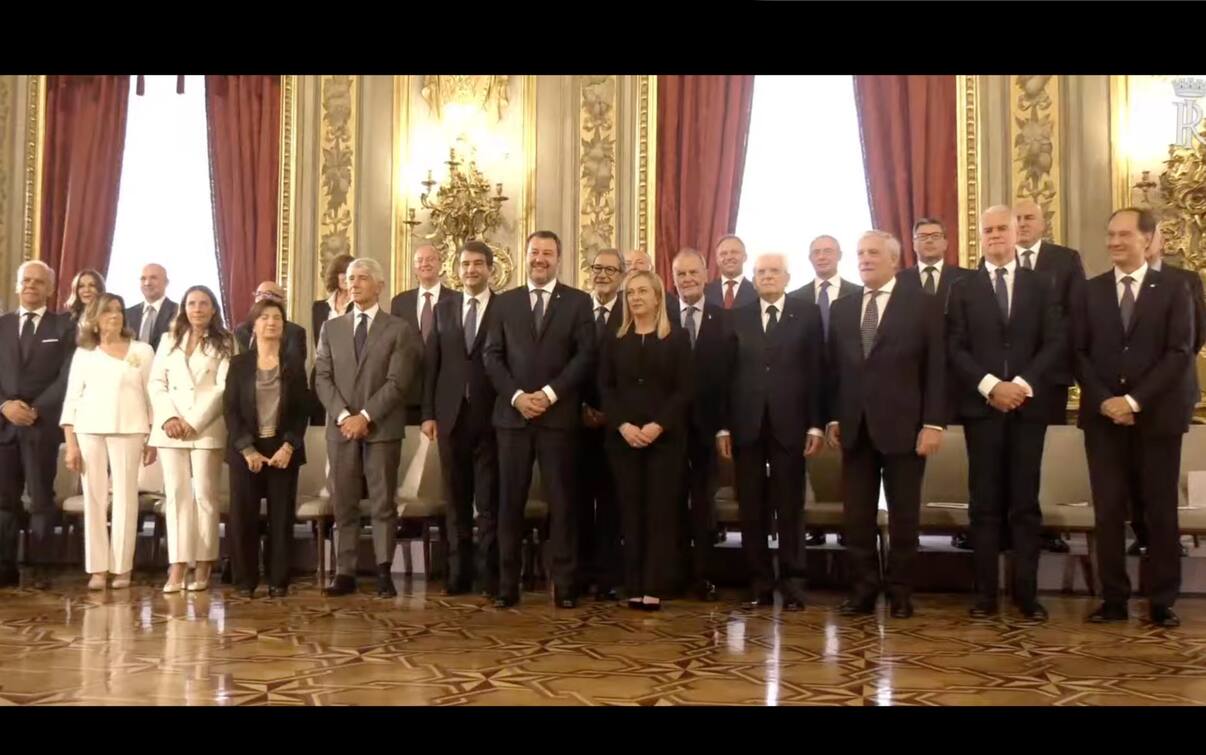 Nuovo governo Meloni, il giuramento dei ministri al Quirinale. FOTO | Sky TG24