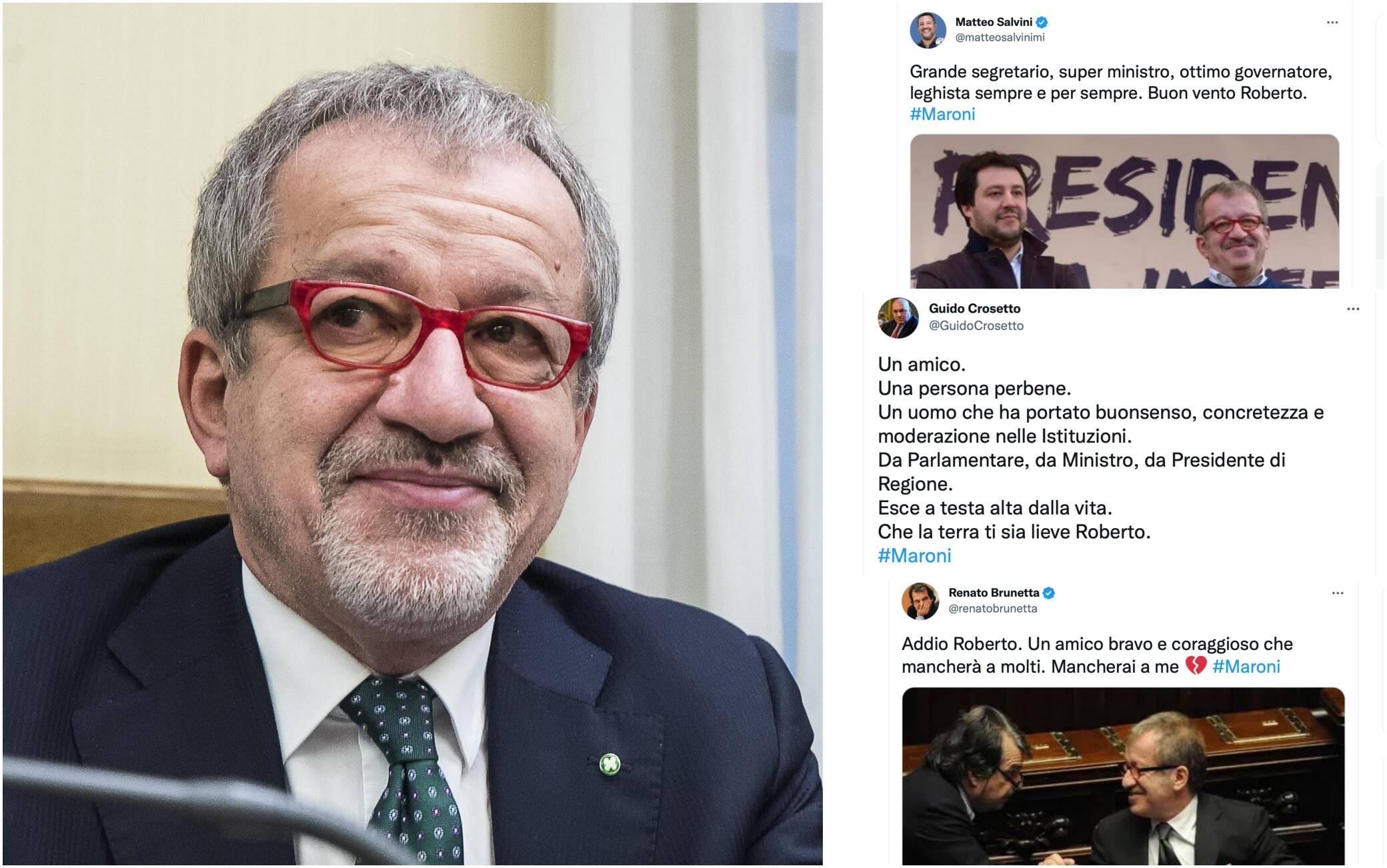 È morto Roberto Maroni, l'ex segretario della Lega aveva 67 anni | Sky TG24