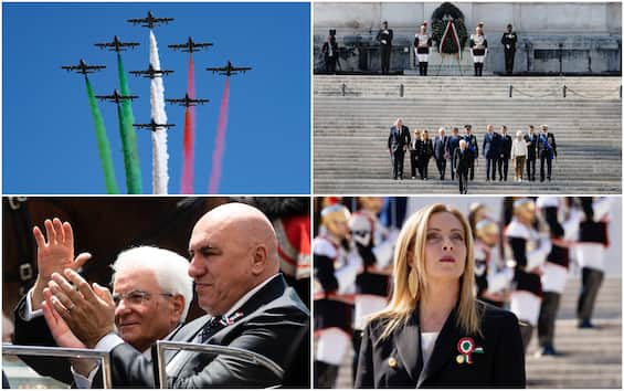 2 giugno, Mattarella e Meloni alla parata per la Festa della Repubblica ...