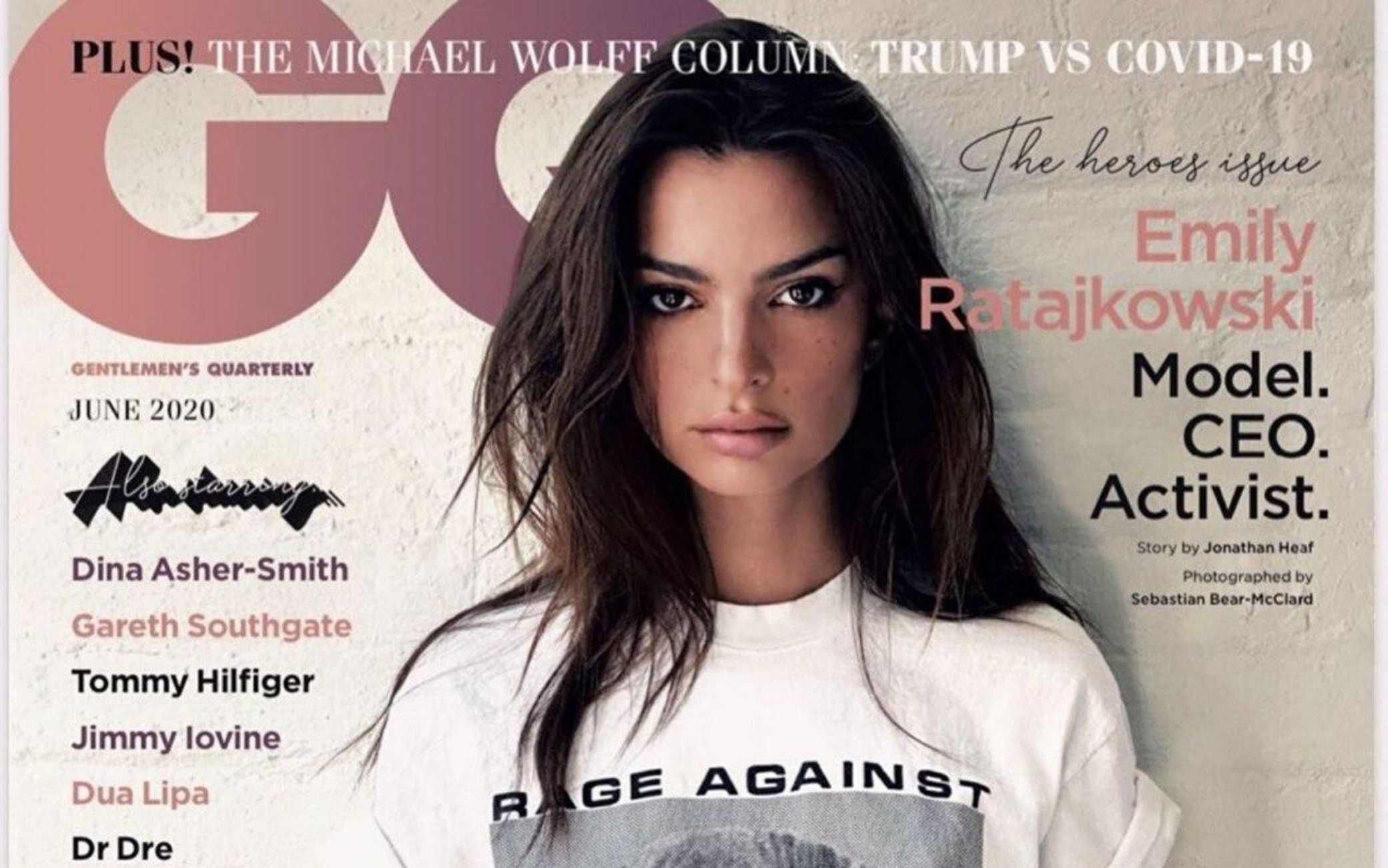 Emily Ratajkowski in copertina per GQ fotografata dal marito