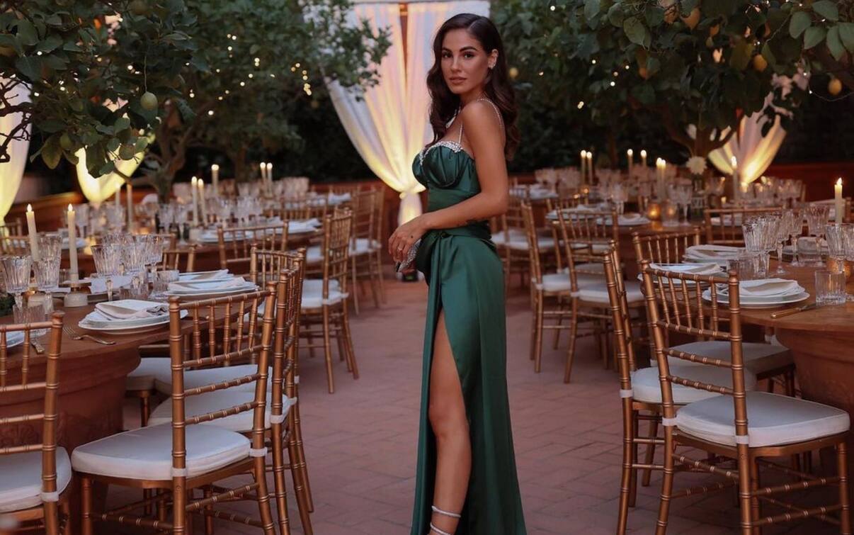 Giulia De Lellis con Carlo Gussalli al matrimonio della sorella ...