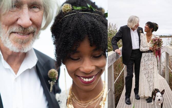 Pink Floyd, Roger Waters ha sposato Kamilah Chavis a 78 anni: le foto ...