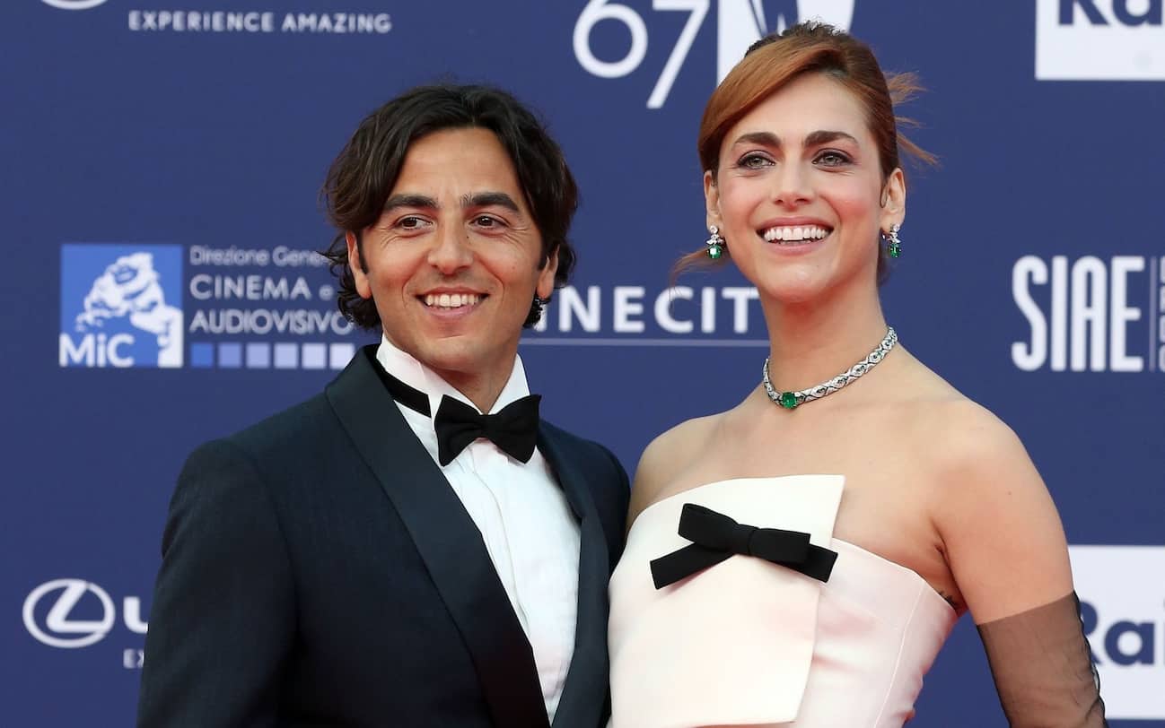 Miriam Leone con il marito Paolo Carullo sul red carpet dei David di ...