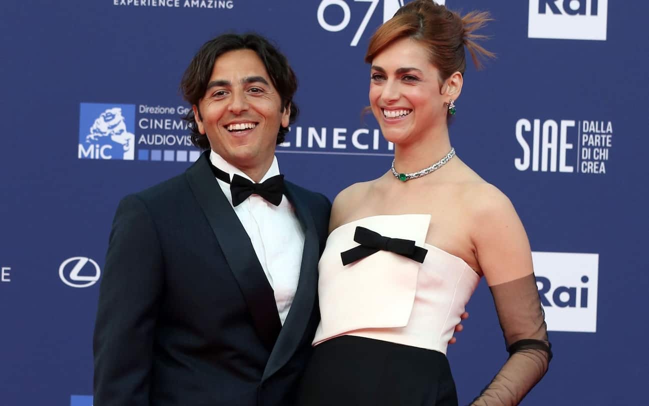Miriam Leone con il marito Paolo Carullo sul red carpet dei David di ...