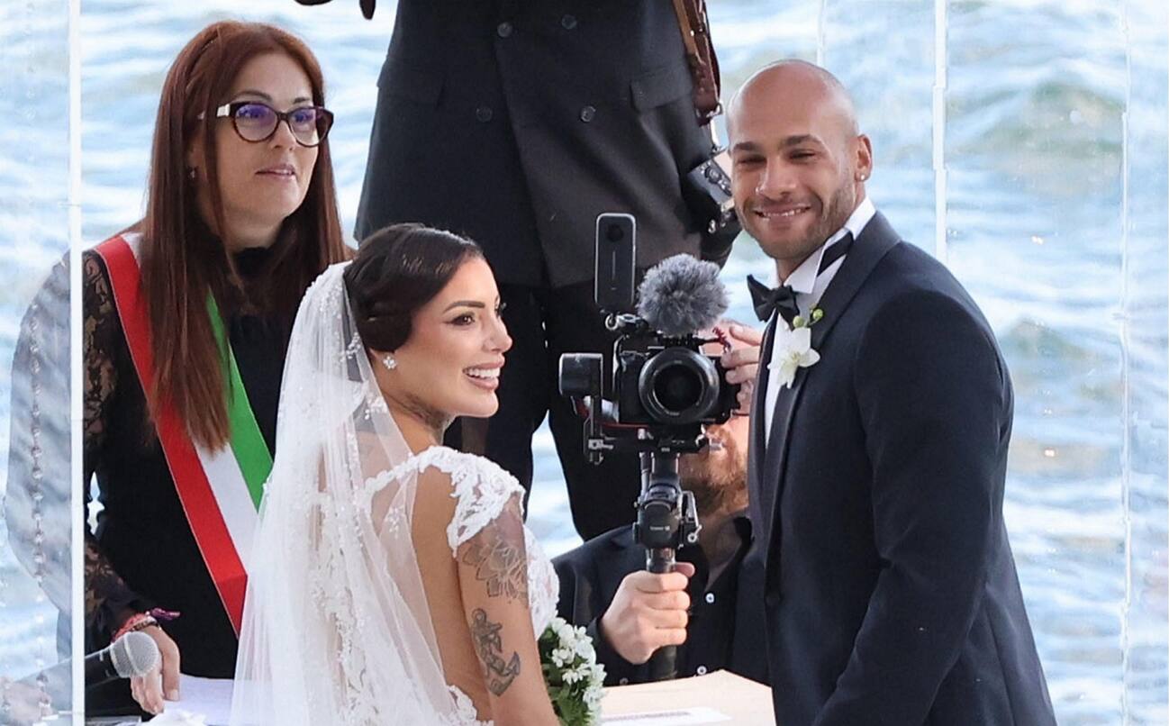 Marcell Jacobs e Nicole Daza sposi, le foto del matrimonio I Sky Tg24