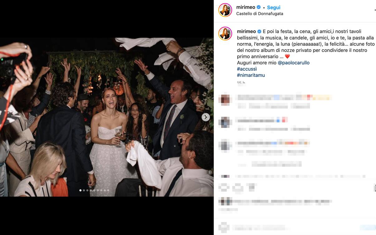 Miriam Leone, le foto private del matrimonio con Paolo Carullo su ...